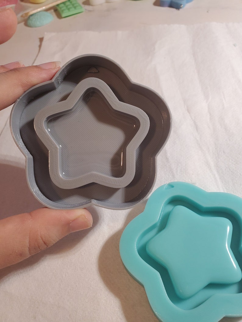 Cubby Kawaii Star Shaker 2in Silicone Mold for Jewelery Making | Etsy