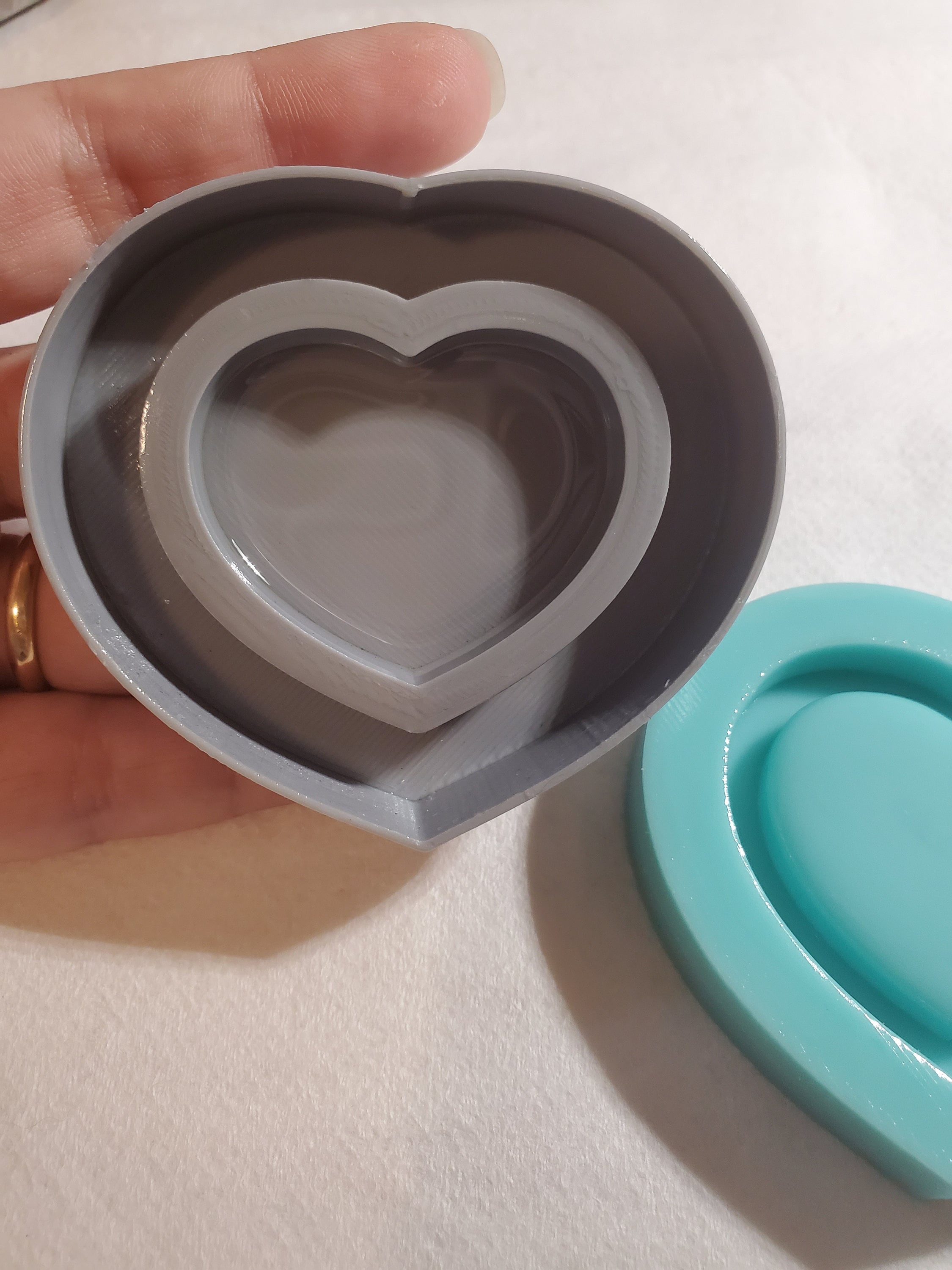 Cubby Kawaii Heart Shaker 2in Silicone Mold Jewelery Making - Etsy