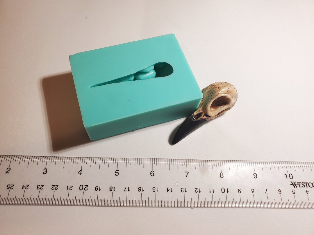 Raven Head Skull Head Silicone Mold Jewelery Making Pendant Charms ...