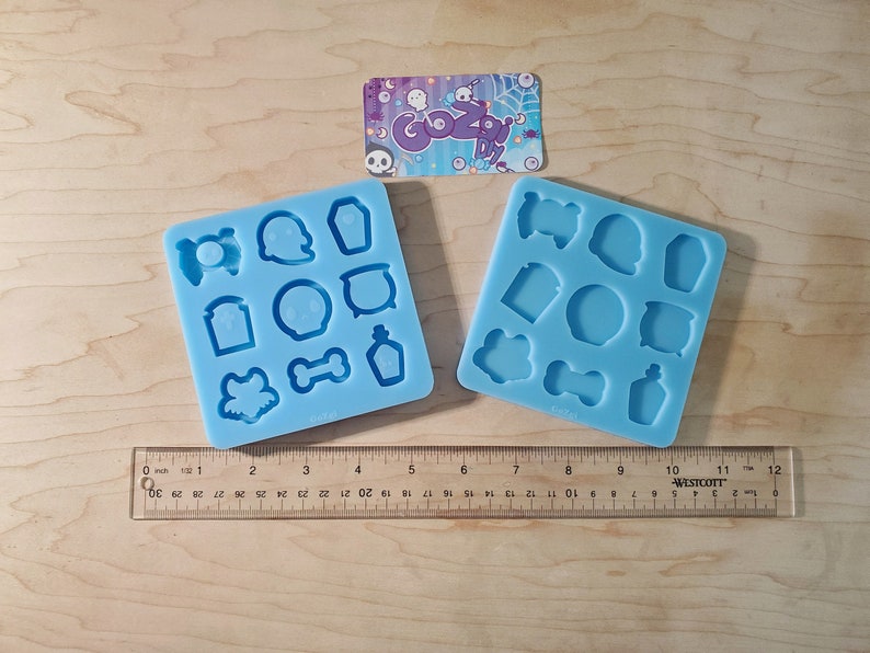 9 Mini DIY EZ Shakers Silicone Mold Pendant Charm Keychain - Etsy