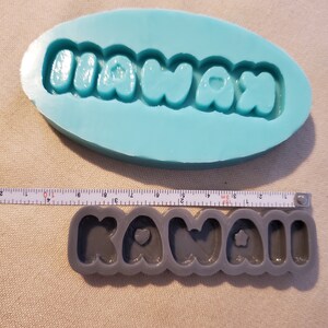 Kawaii Mold Text Silicon Mold Kawaii Text Mould Jewelry Making DIY Made ...