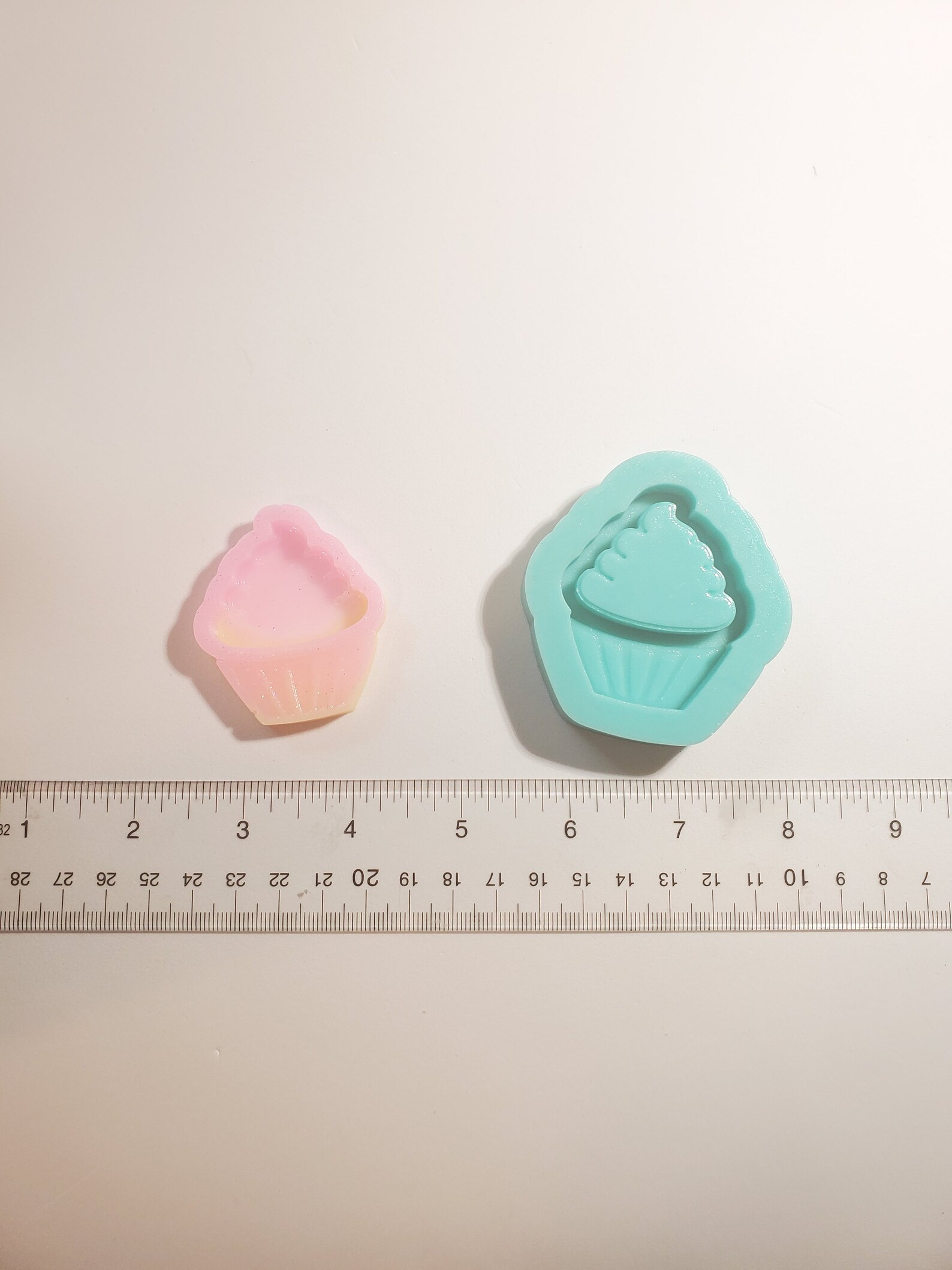 Cupcake Shaker 2in Silicone Mold for Jewelery Making Pendant Charms ...