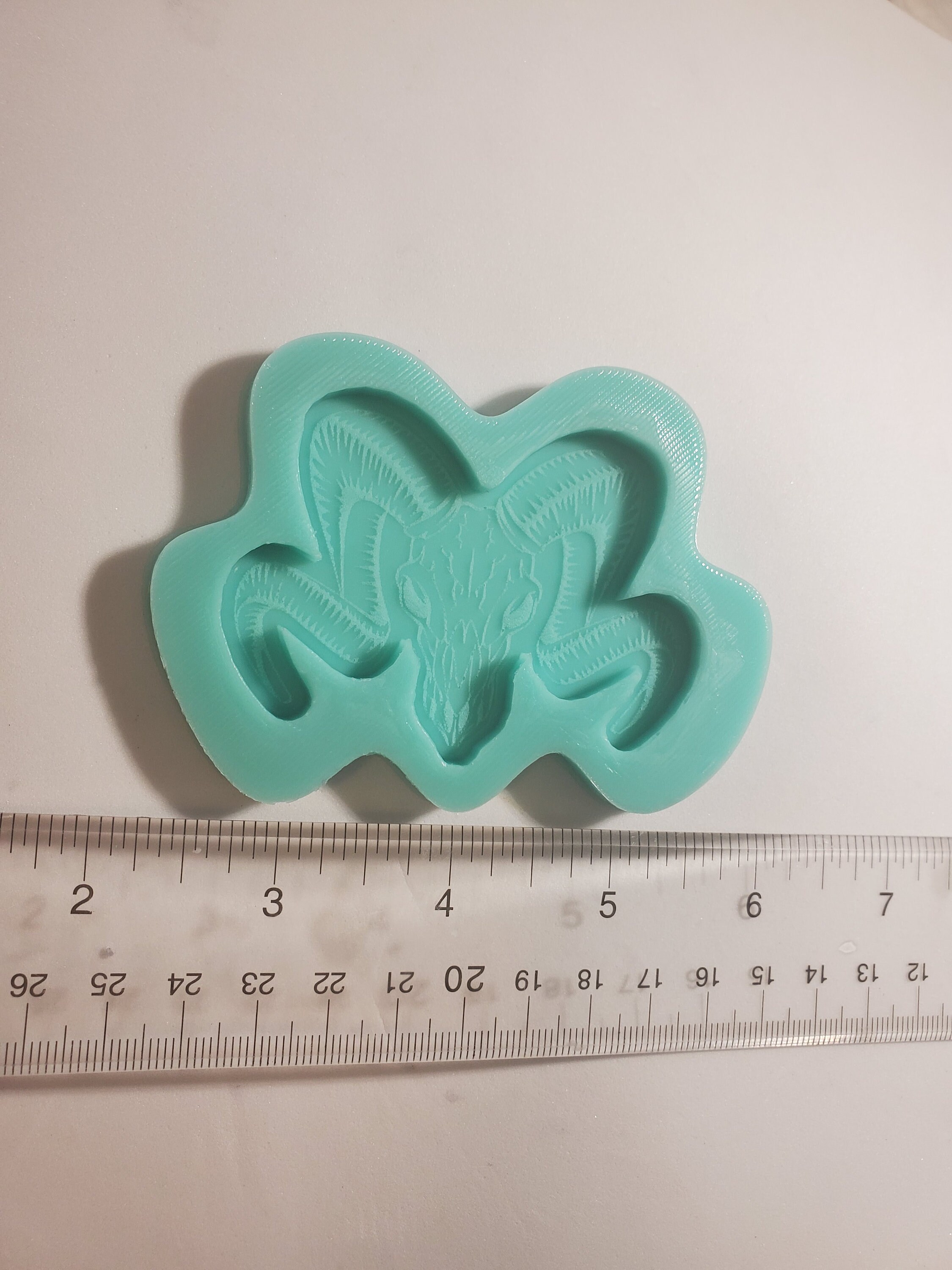 Ram Silicone Mold 3 Inch and 1/4 Inch Thick Acrylic Jewelery - Etsy