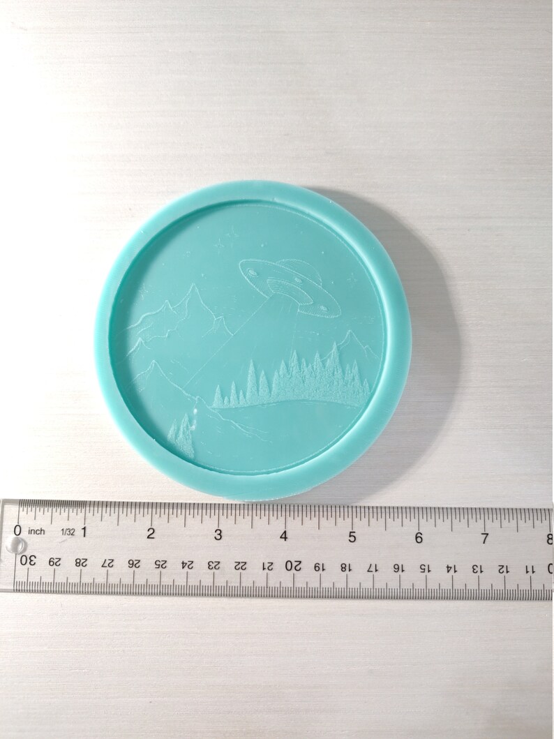 Alien Adaption Coaster Ufo Flying Saucer DIY 4.5 Inch 3/16 - Etsy