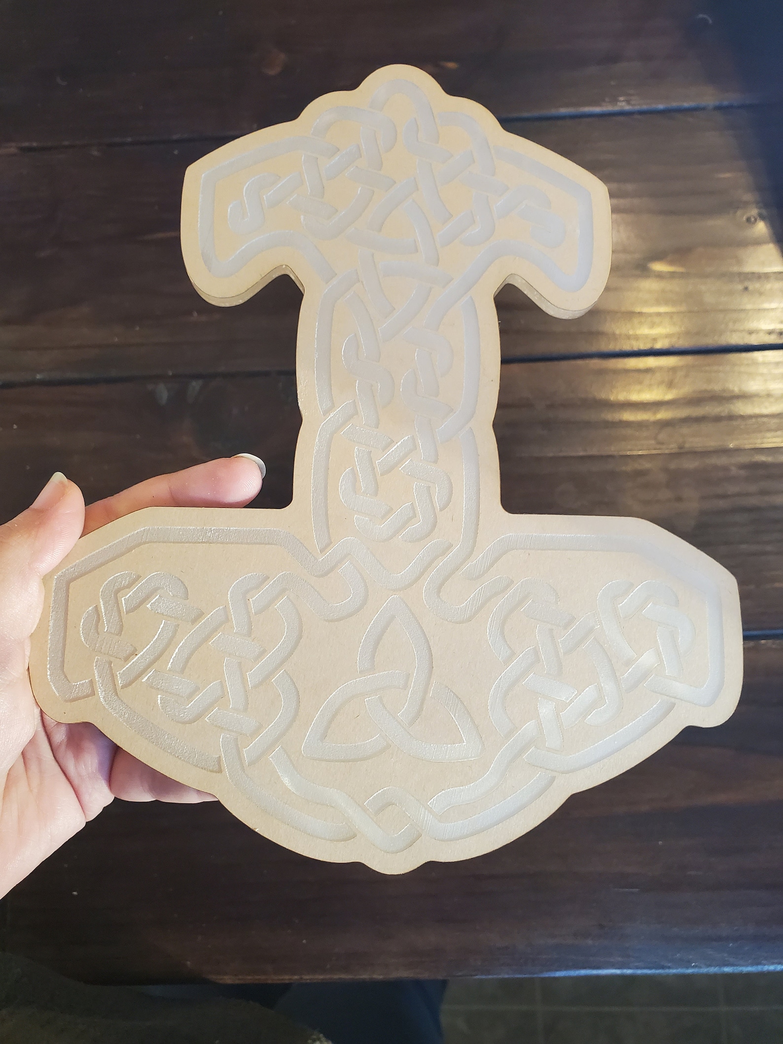 8.5 Inch Mjolnir Celtics Knot Nordic Mold Thor Hammer Tray Silicone ...