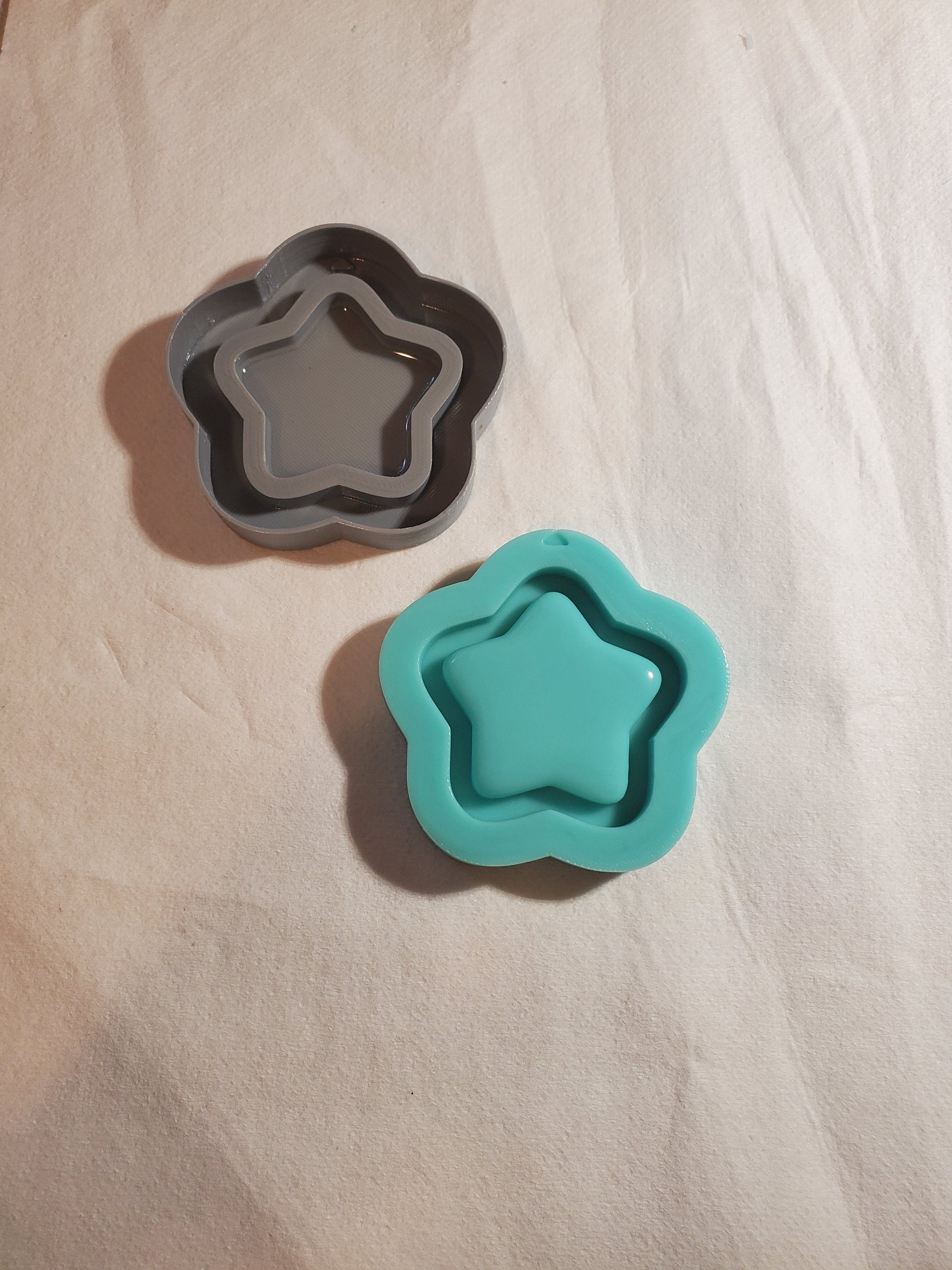 Cubby Kawaii Star Shaker 2in Silicone Mold for Jewelery Making | Etsy