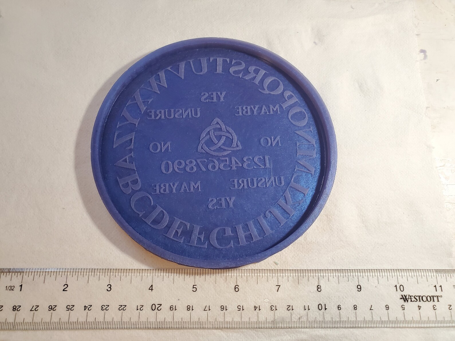 6 Inch Ouija Pendulum Circle Tray Ouija Board Silicone Mould Coaster 1/ ...