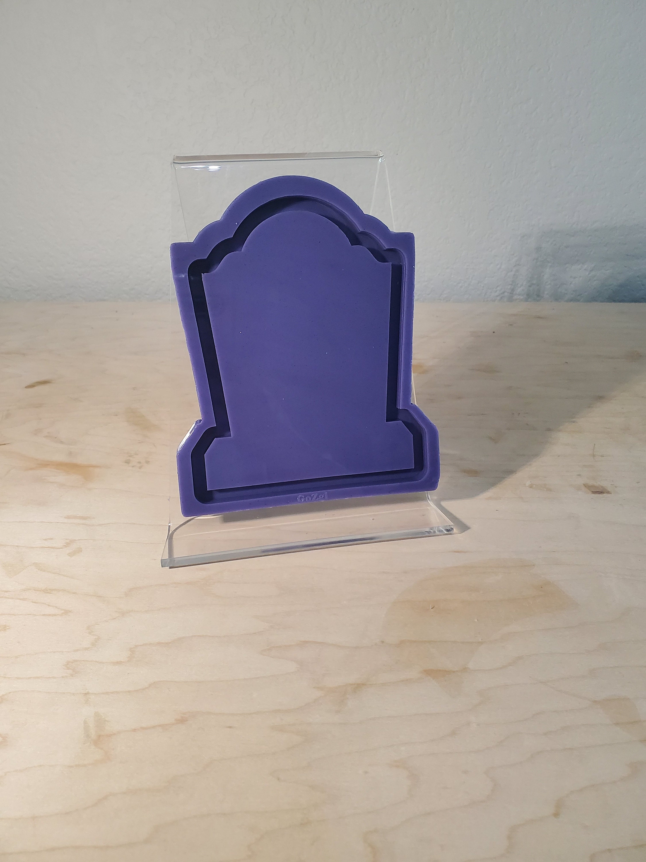 Tombstone 6 Inch Tray Dish Shiny Halloween Headstone Silicone Mould ...