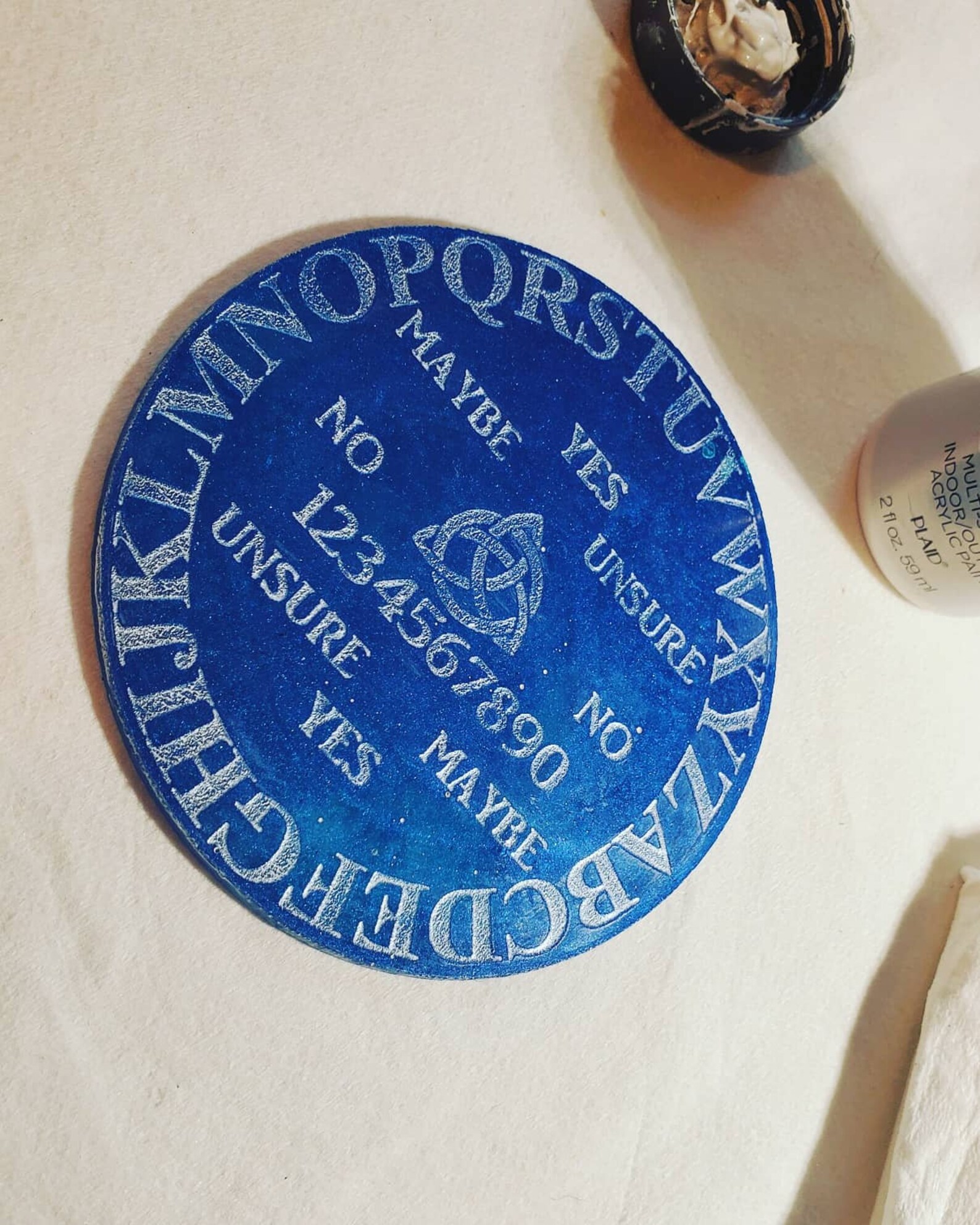 4.5in Coaster NEW SIZE Circle Ouija Board Pendulum 3\16 Inch (4.5mm ...