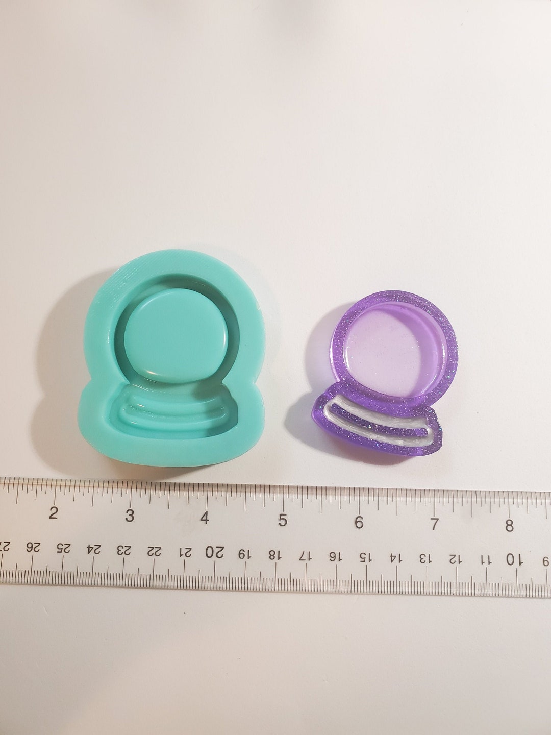 Crystal Ball Shaker Snow Globe 2in Silicone Mold for Jewelery Making ...
