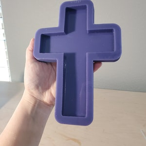 Big and Thick Cross 7 Inch and Almost 1/2 Inch Thick Wall Decor Shiny ...