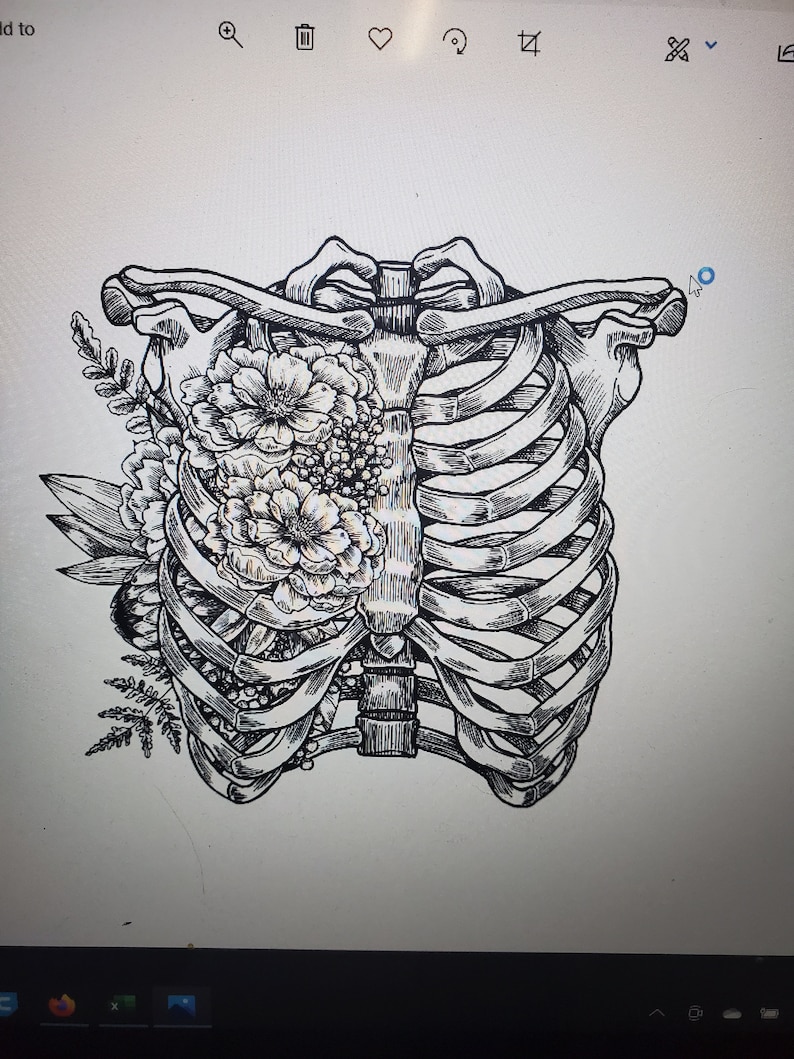 Rib Cage and Flowers Big Tray 8 Inch Silicone Mold Skeleton - Etsy
