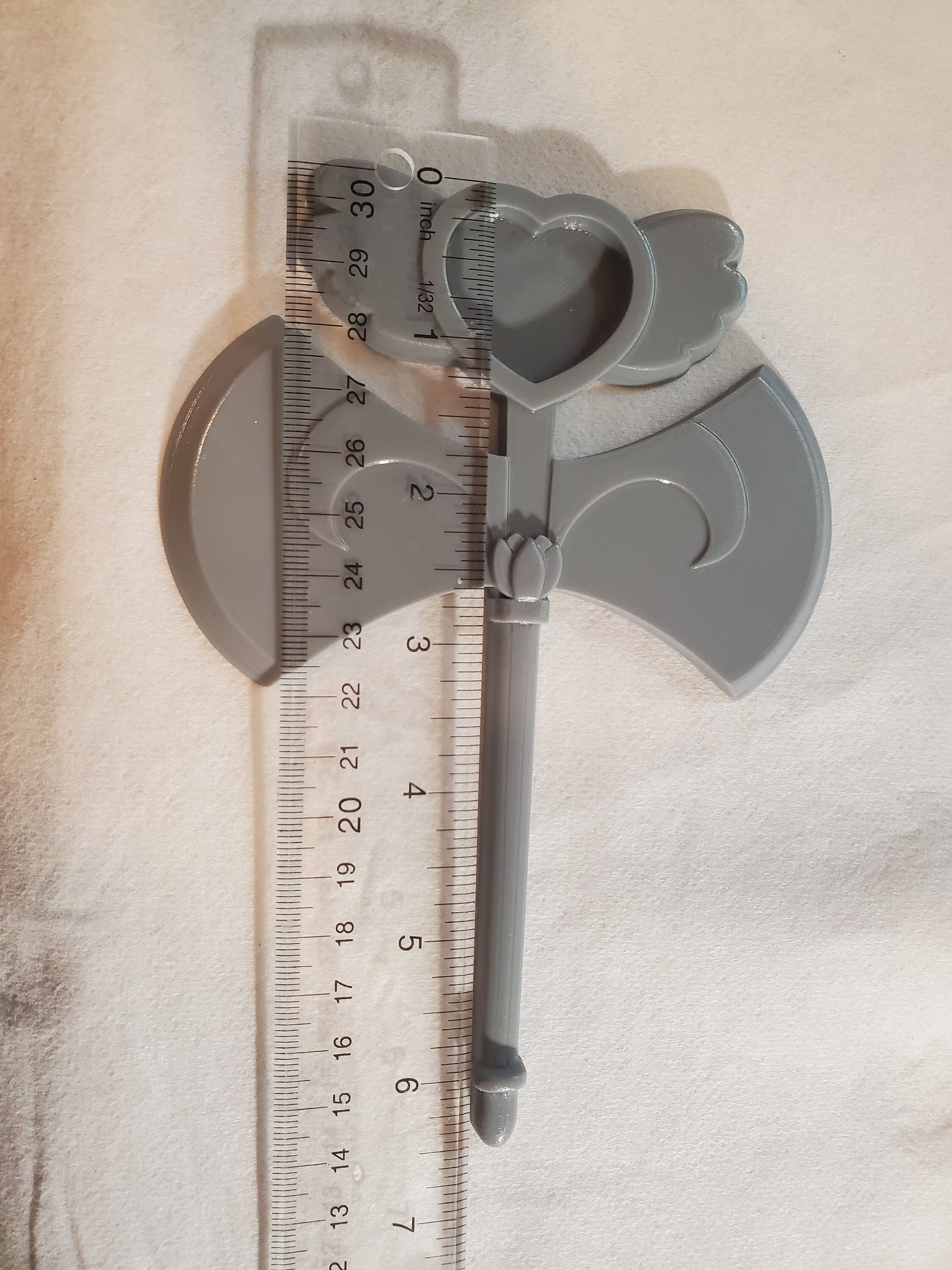 Magical Girl Weapon Axe Wand Big Heart Wings Shaker Silicone | Etsy