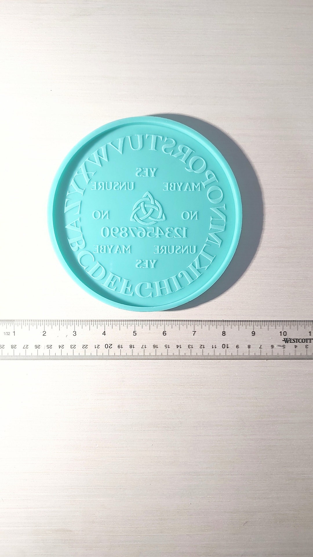 6 Inch Ouija Pendulum Circle Tray Ouija Board Silicone Mould Coaster 1/ ...