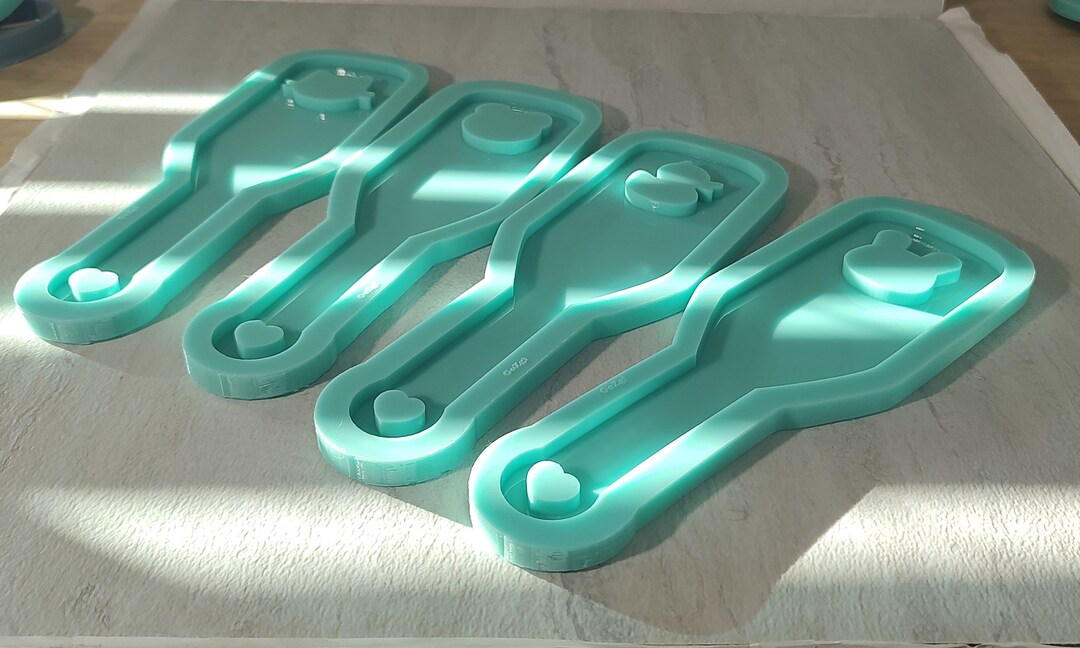 9 Inch Choose Paddle Silicone Mold 1/4in Thick 18+ Kawaii Paddle Bunny ...