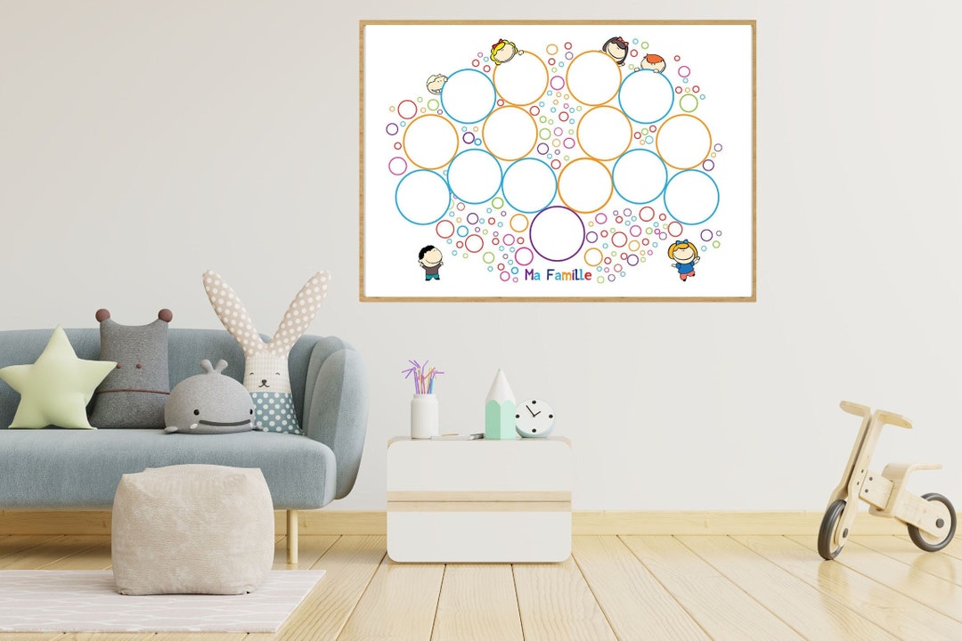 Customizable Child Family Tree With First Names - Etsy