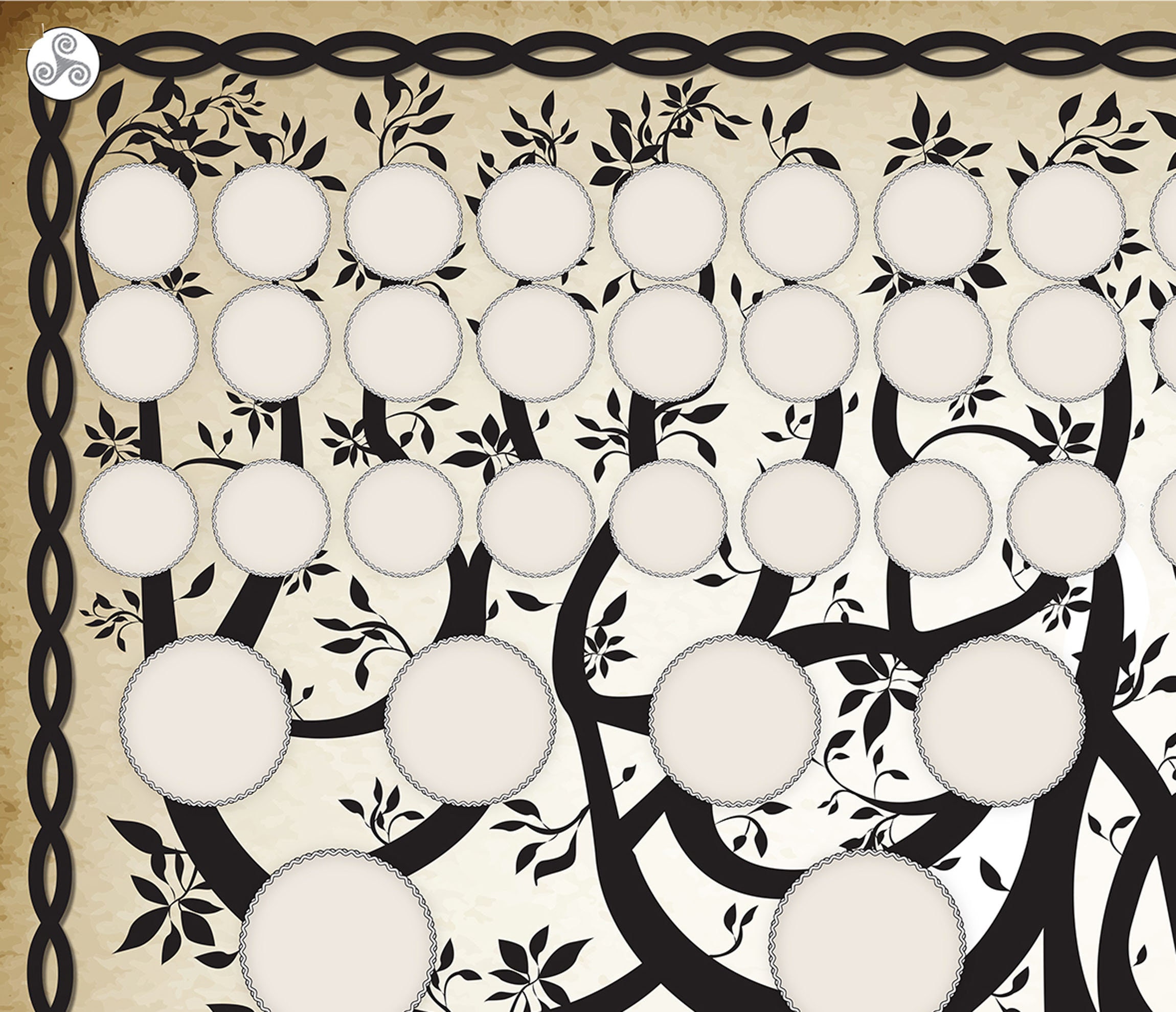 Celtic Family Tree 6 Generations - Etsy