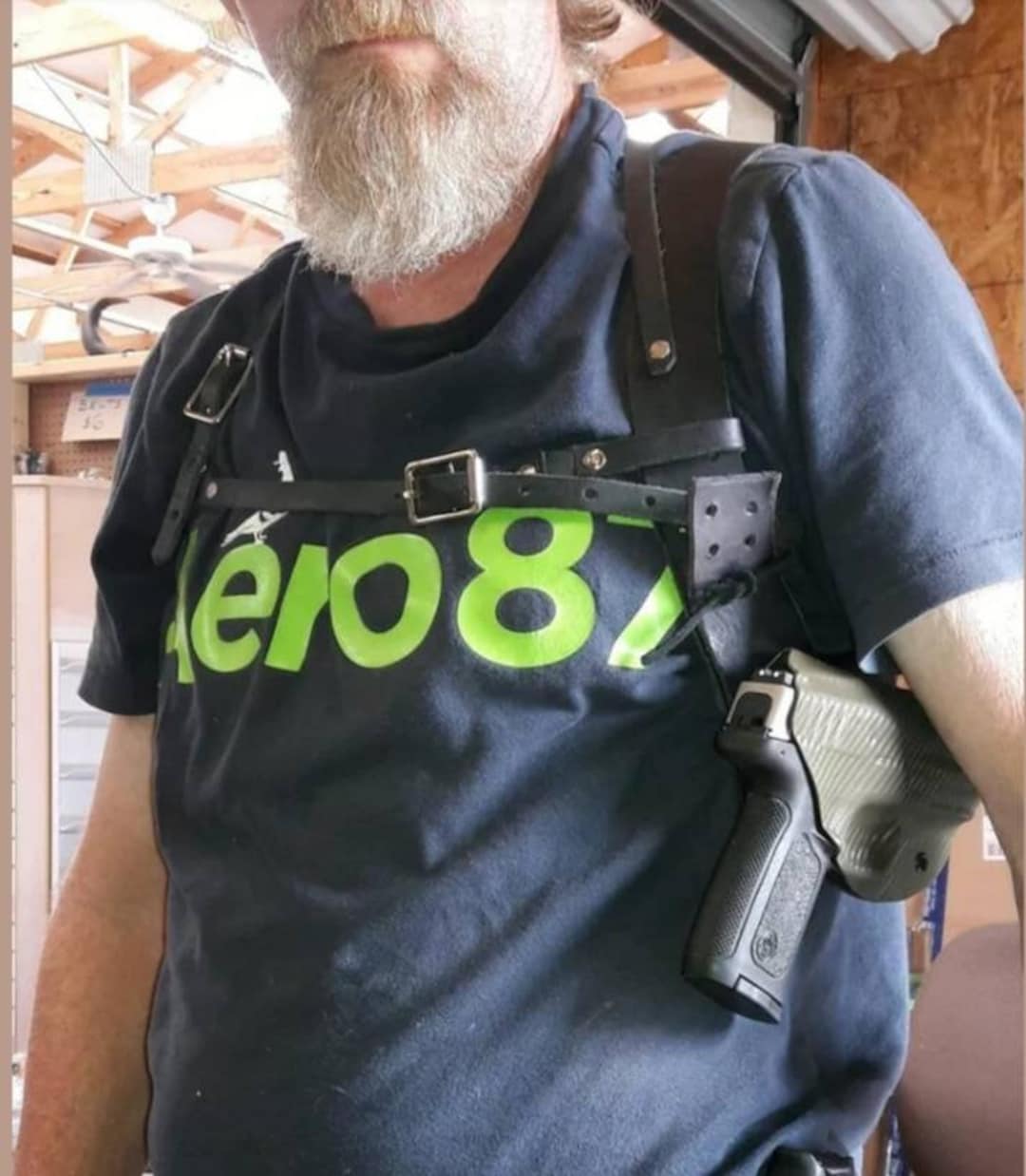 Taurus PT111 Custom Kydex Holster and Leather Shoulder Harness 11 ...