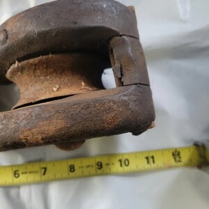 Antique Snatch Block Pulley With Swing Away Hook rare 12 - Etsy