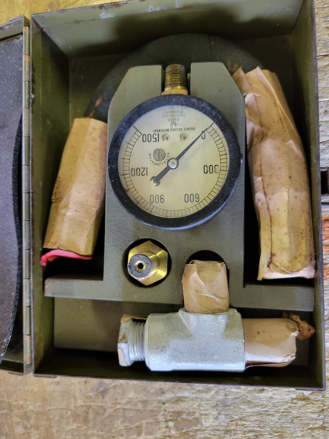 Industrial Gauges 0-1500 Psi Marsh Instrument Complete Kit With Connectors NO - Etsy