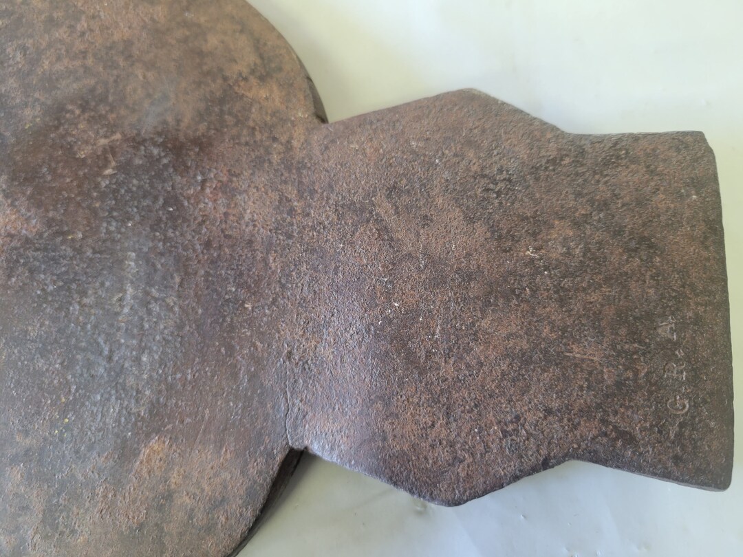 HEWING Broad Axe Head Camp Cabin Timber Beam Axe Marked SNOKES 7 Pound ...