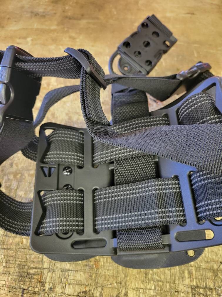 Glock 17 23 32 Thigh Rig With Holster and Mag Holster Mil - Etsy