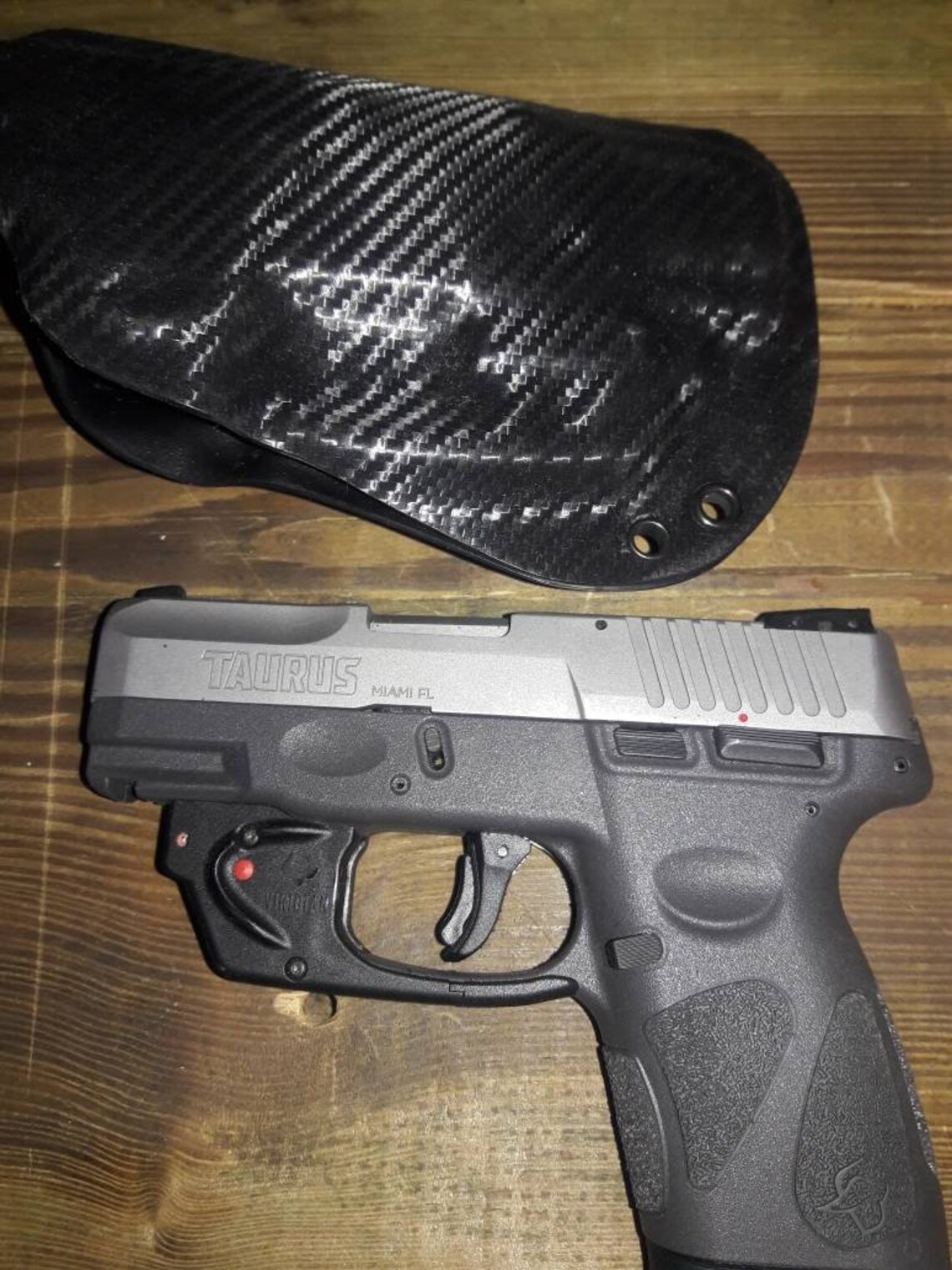 Taurus G2C Custom Kydex Holster With Viridian Laser Black - Etsy