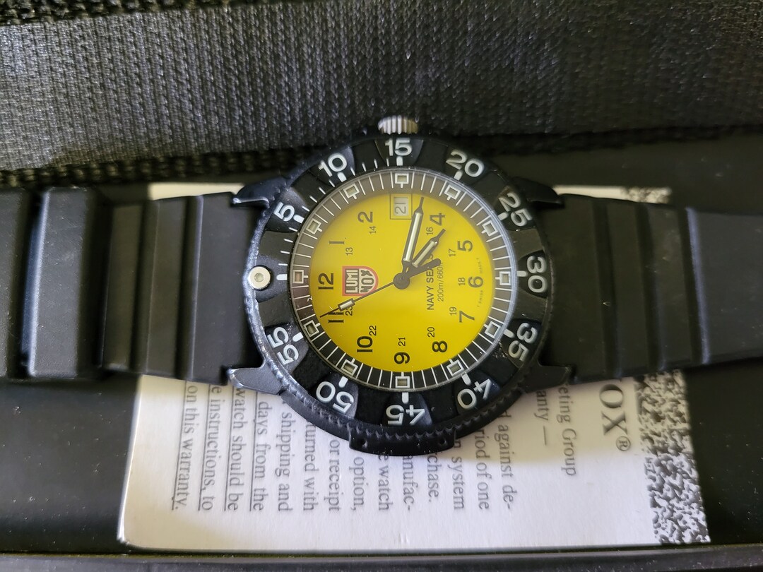 Luminox Men's Watch Original Navy Seal Yellow Dial Black - Etsy
