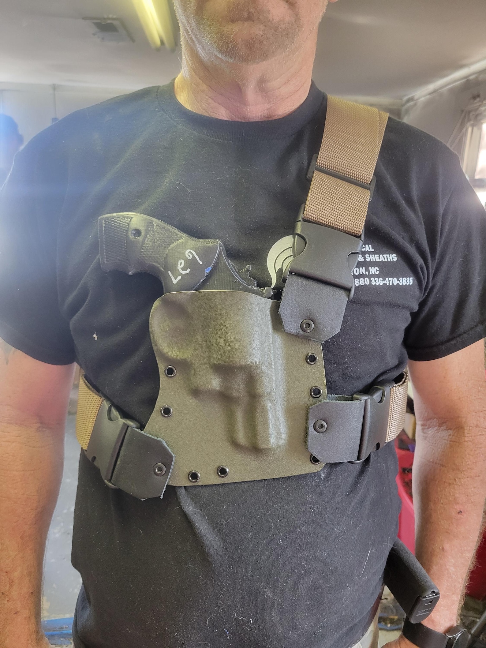 Taurus 692 Tracker 3 Inch Chest Sling & Holster 2" Mil-spec Webbing ...