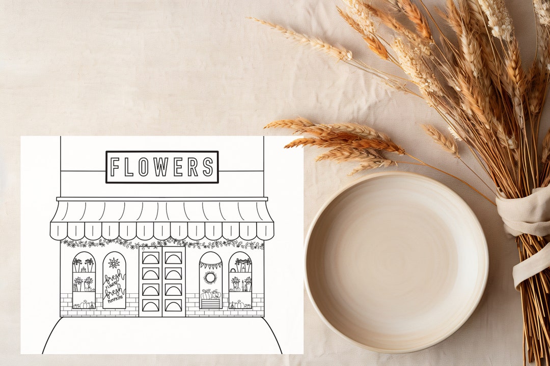 Coloring Page Thanksgiving Placemat Set of 10 Thanksgiving Place ...