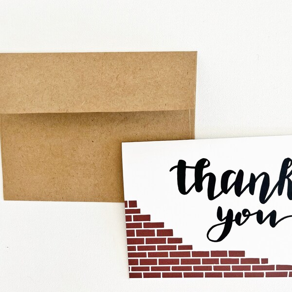 Manly Thank You Card - Etsy