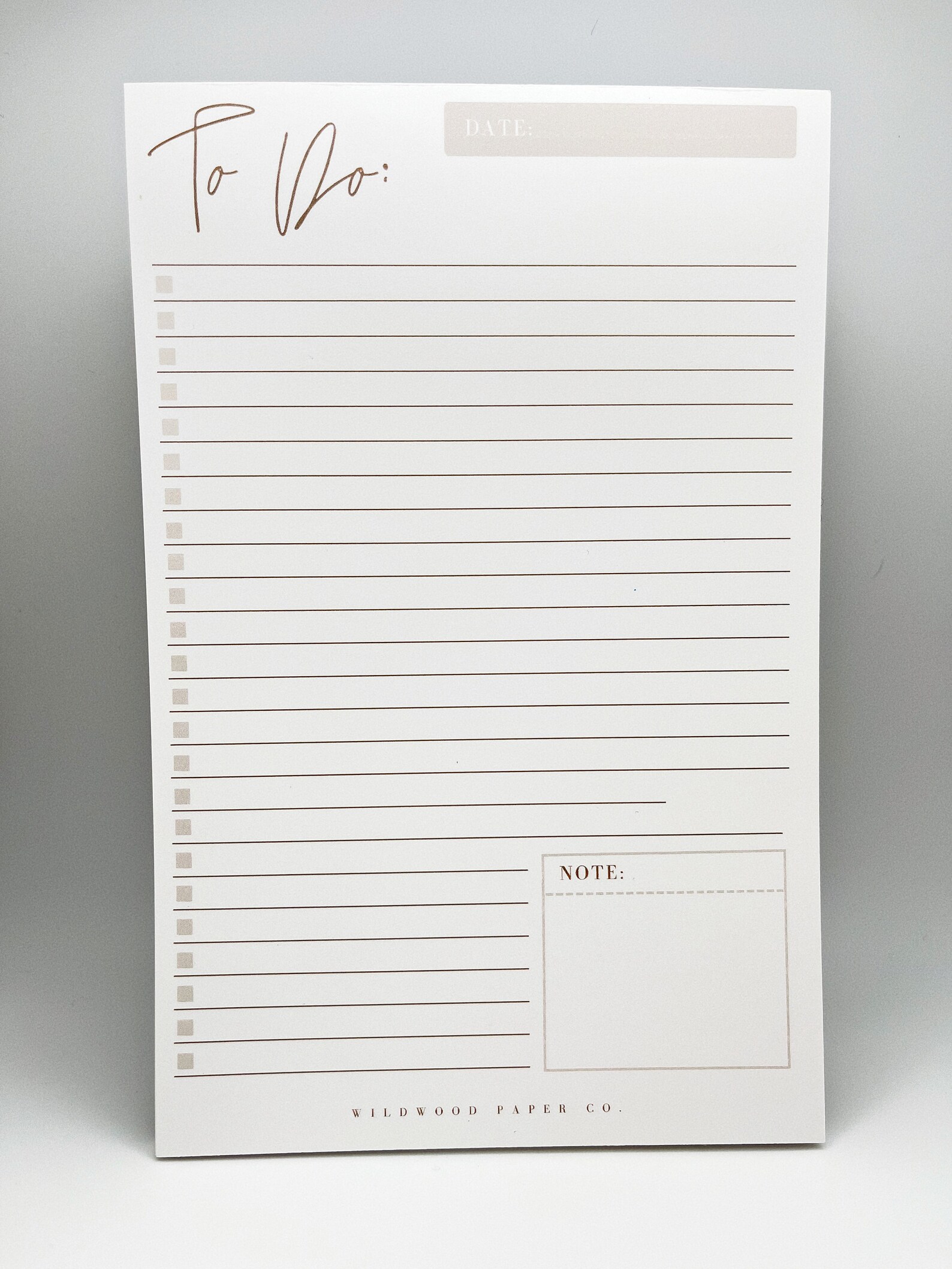 Minimalist to Do Notepad: Daily Planner With Date & Notes - Etsy