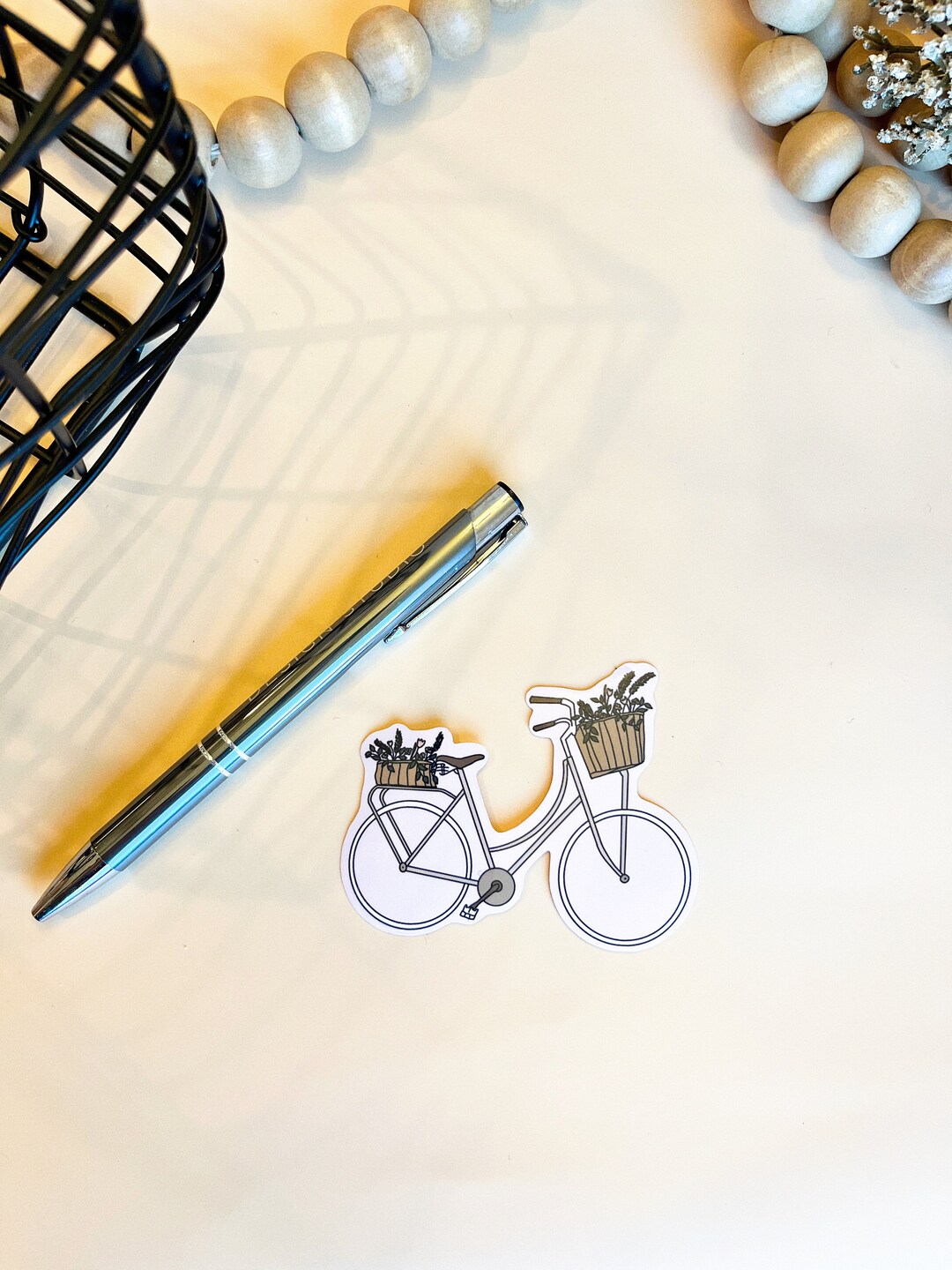 Vintage Bike With Flowers Sticker | Bicycle | Cute | Colorful | Retro ...