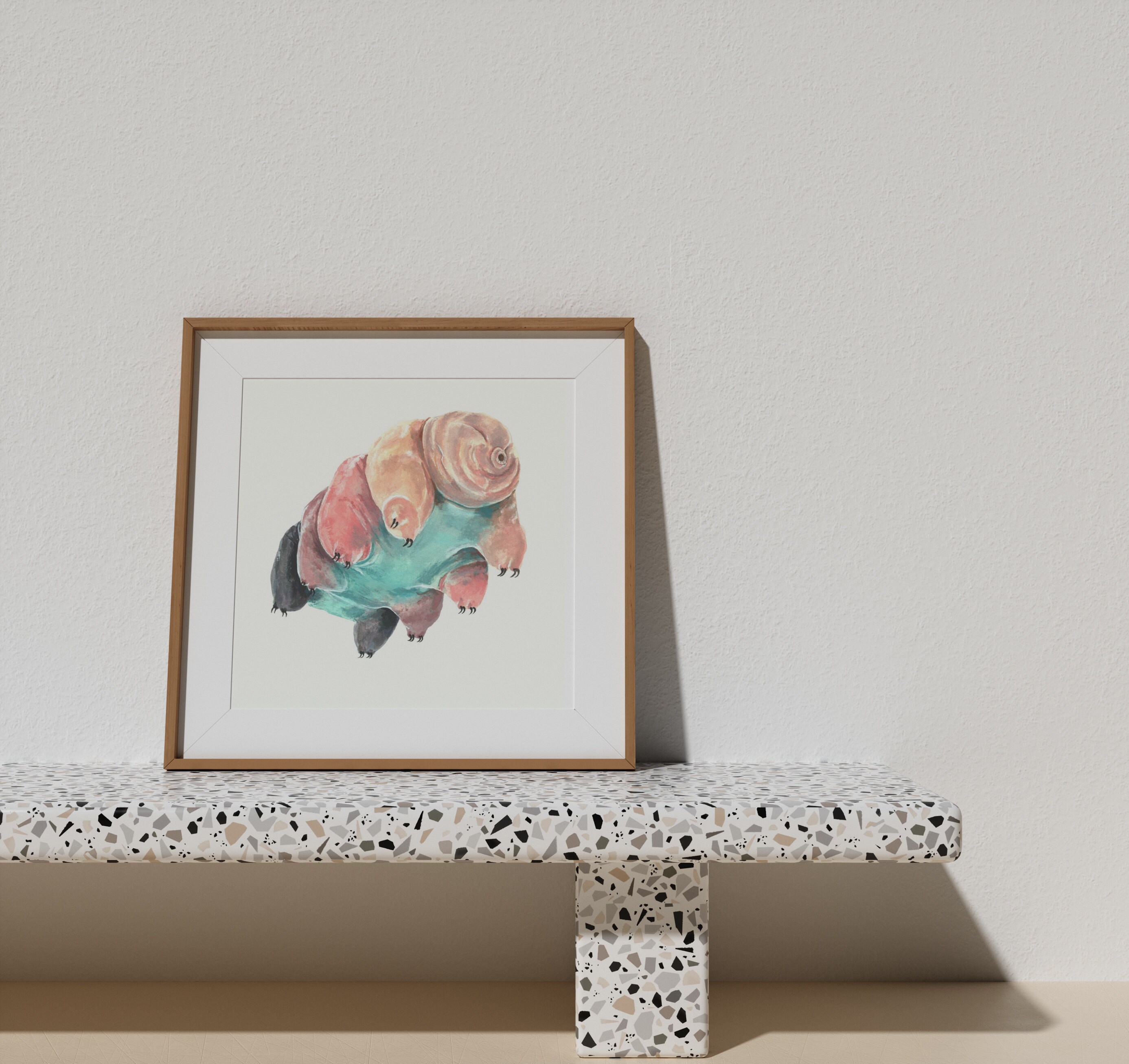 Tardigrade Water Bear Painting. Signed Art Print | Etsy
