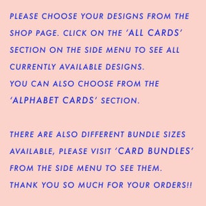 CARD BUNDLE | Any 12 Cards | Choose Your Own | Illustrated Greeting ...