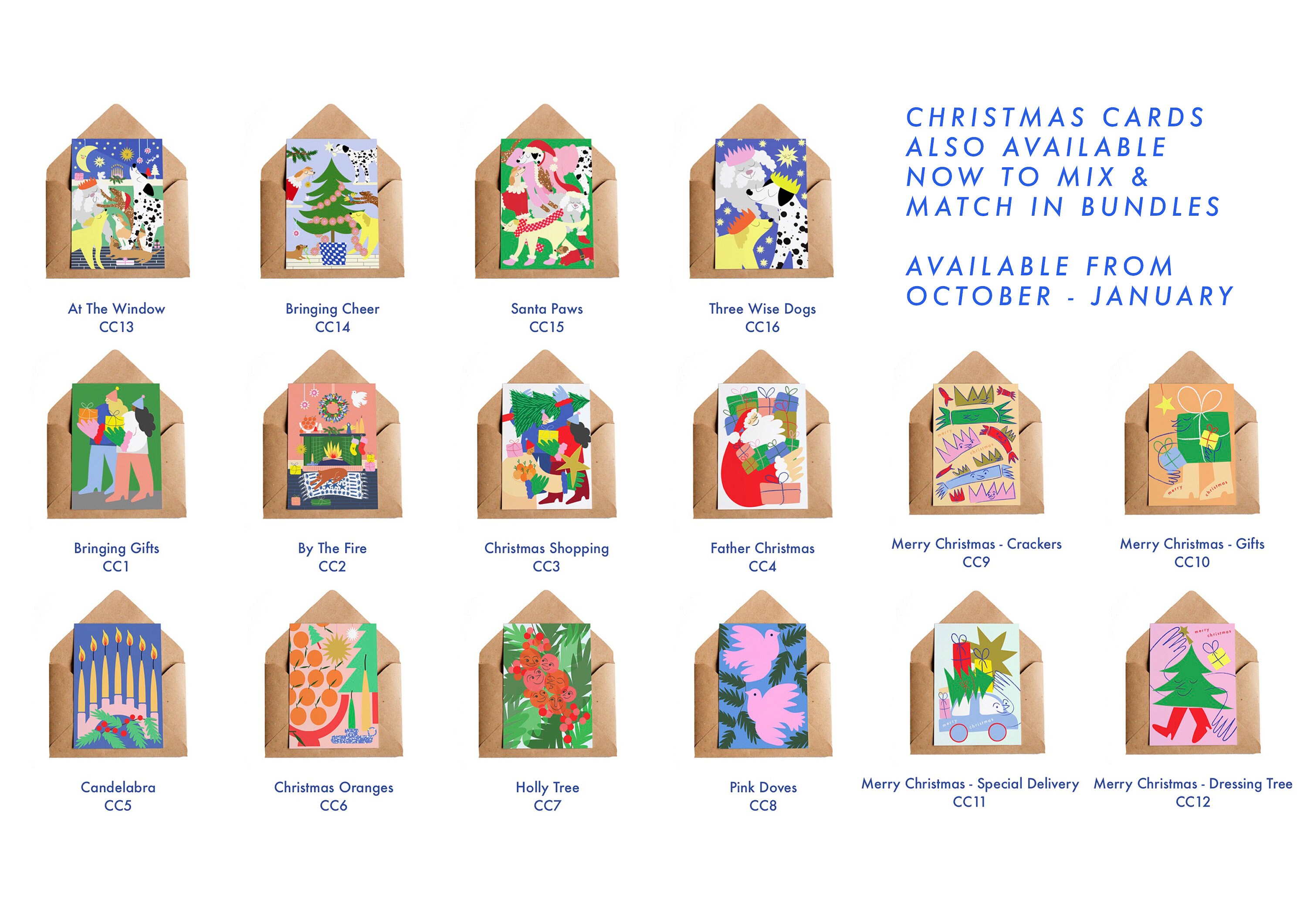 CARD BUNDLE Any 12 Cards Choose Your Own Illustrated | Etsy