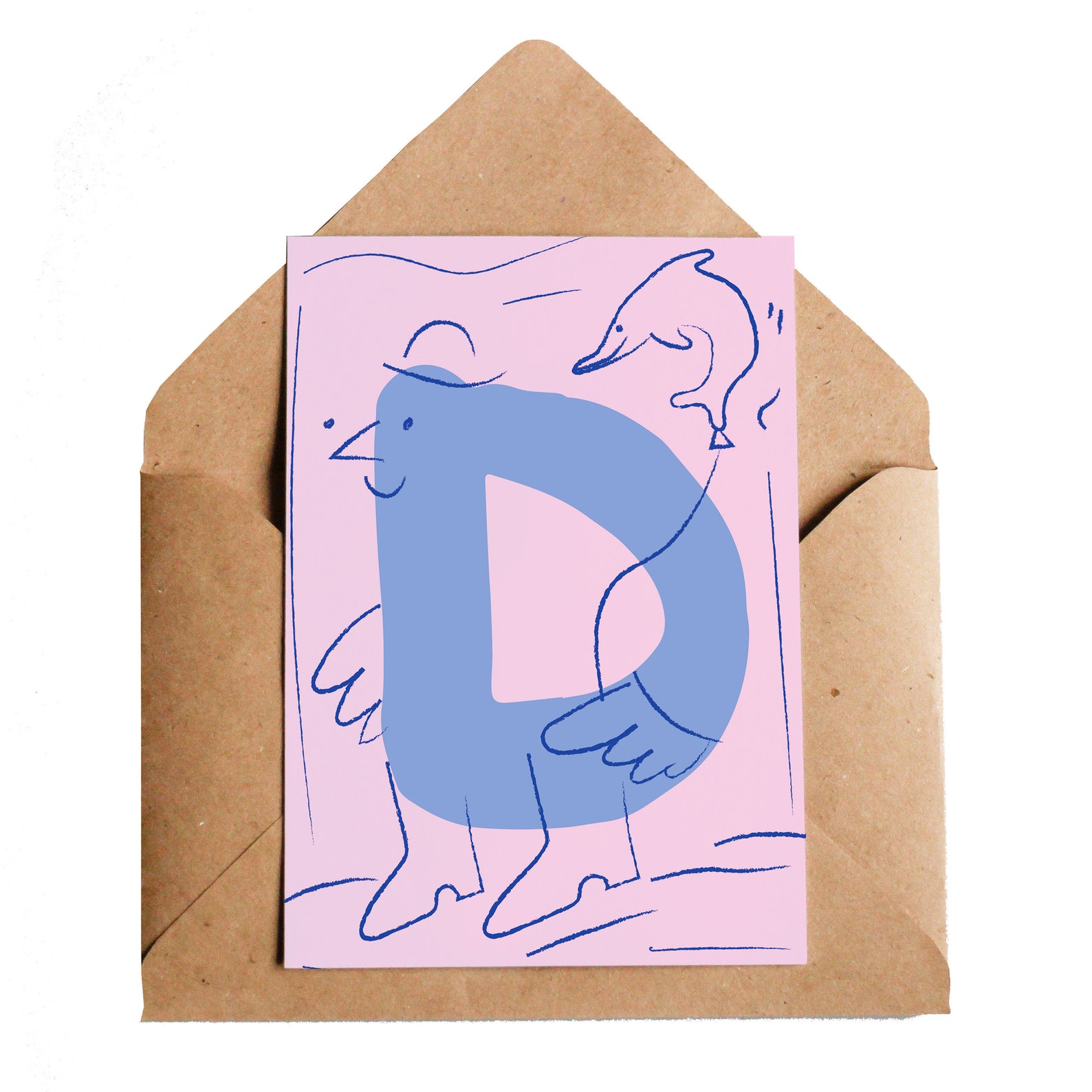 Letter D | Alphabet Cards | Initials Monogram Names | Illustrated Cards ...