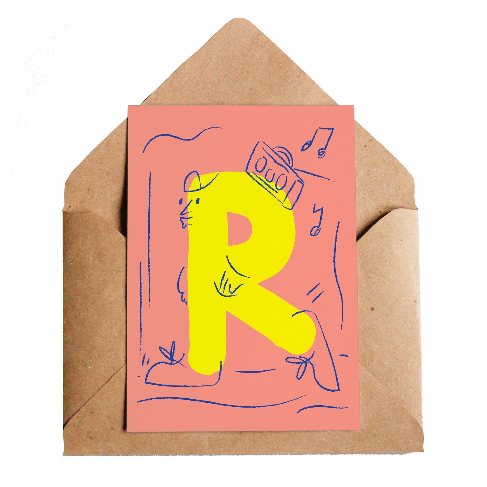 Letter R | Alphabet Cards | Initials Monogram Names | Illustrated Cards ...