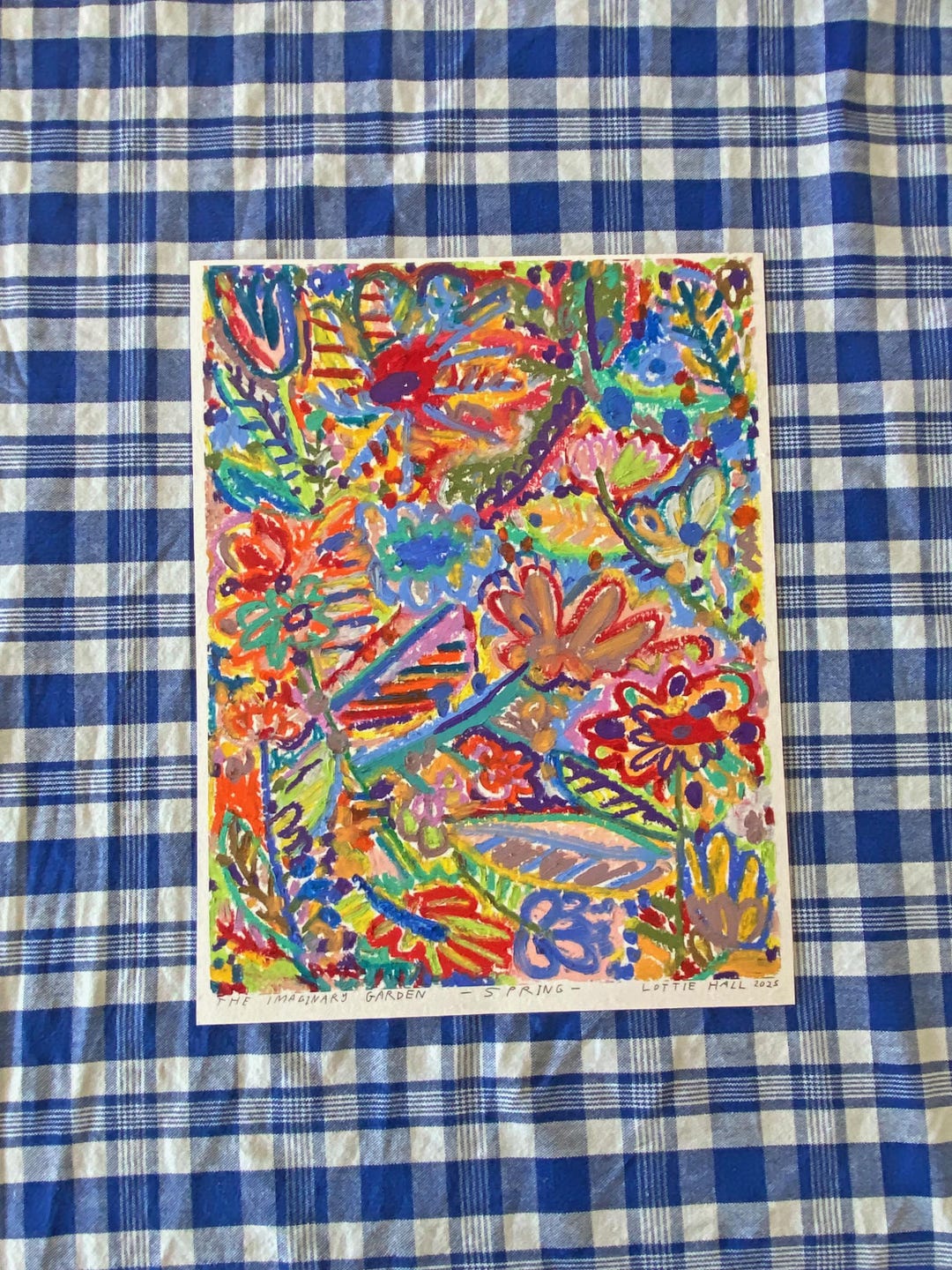 The Imaginary Garden, Spring | Original Oil Pastel Drawing | Sennelier ...