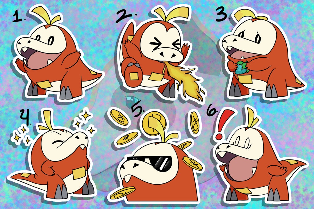 Fuecoco Sticker Pack - Sold as Set - Sold Individually - Etsy
