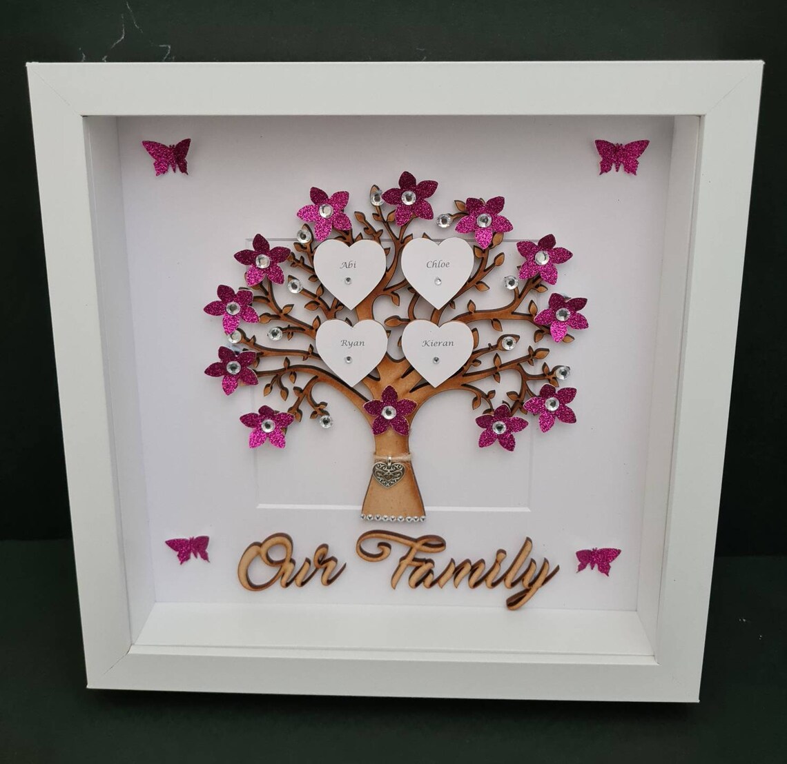 Personalised Gift. Family Tree Frame . Family Tree.handmade | Etsy