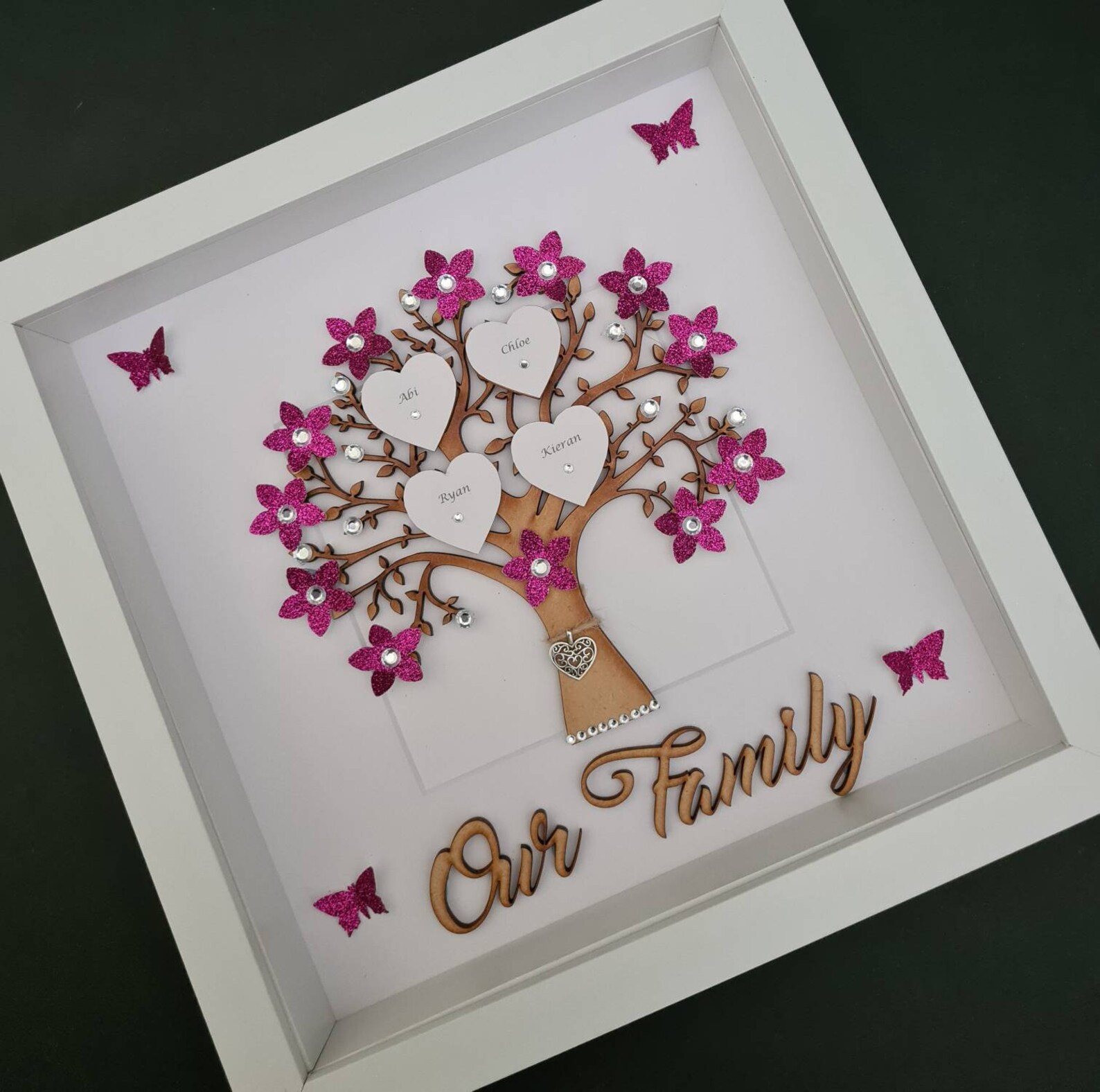 Personalised Gift. Family Tree Frame . Family Tree.handmade | Etsy