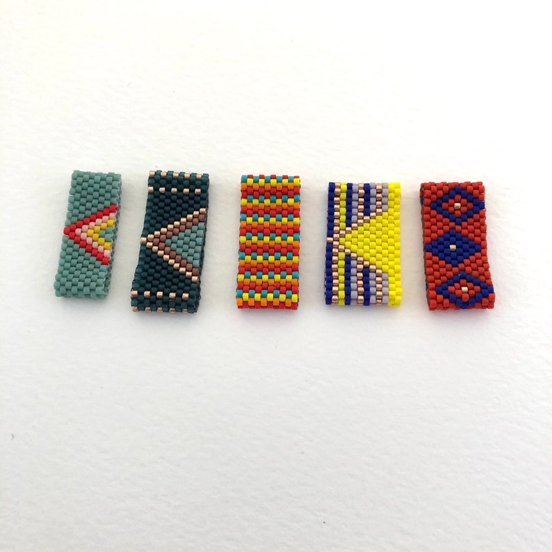 Peyote Stitch Ring Tutorial and 5 Patterns PDF | Etsy