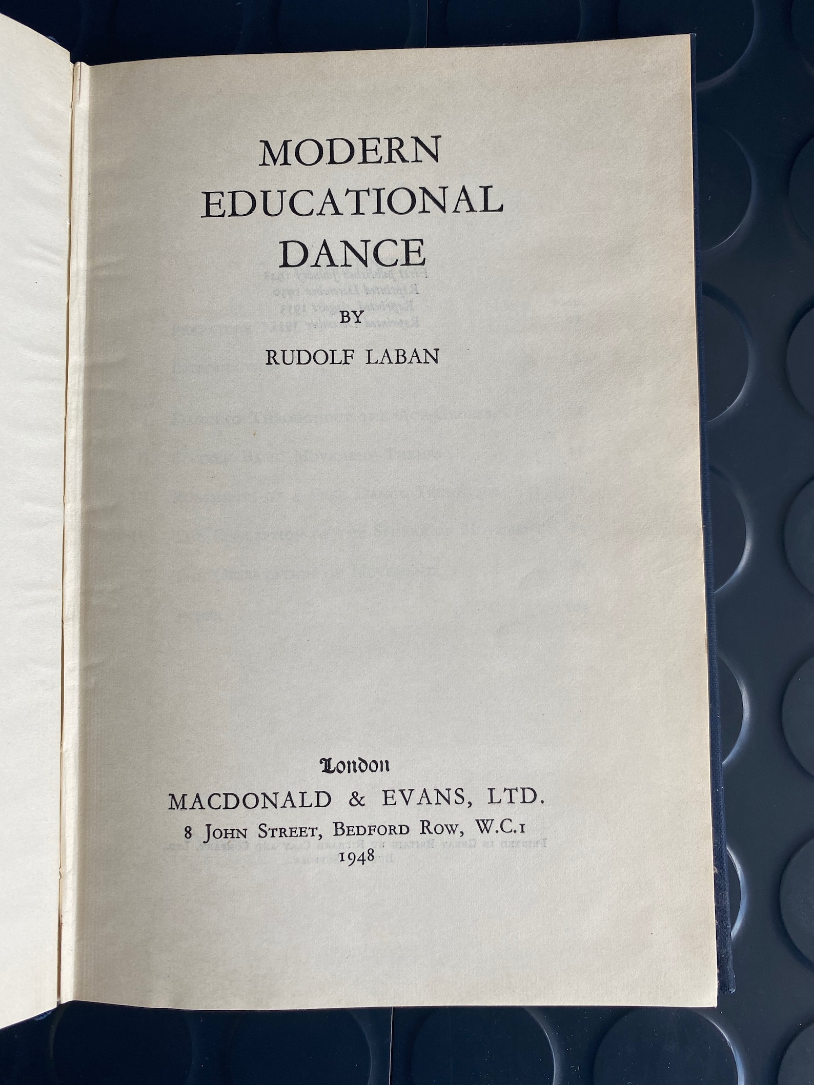 Collectable Modern Educational Dance by Rudolf Laban Harback - Etsy