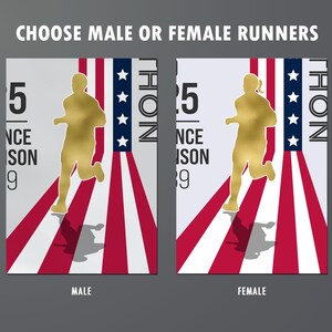 Personalized Boston Marathon Poster Print | Customizable Gift for ...