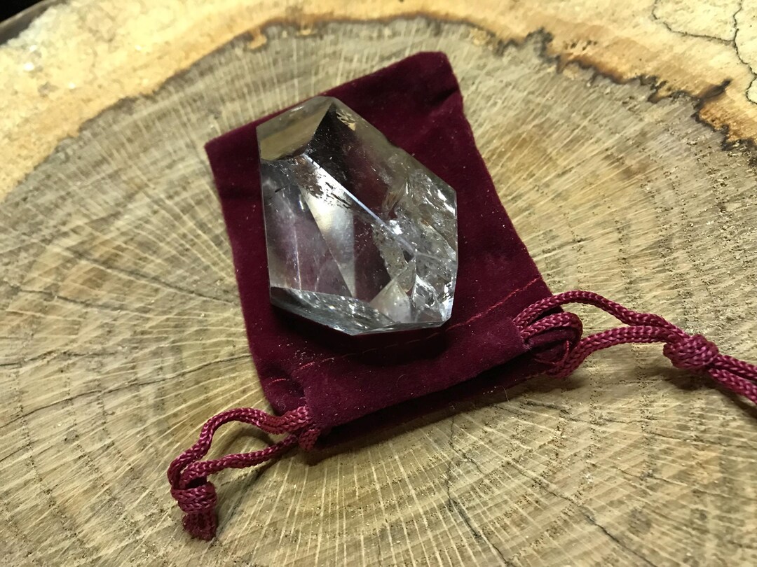 Clear Quartz Crystal Paperweight Palm Stone Specimen Art Decor ...