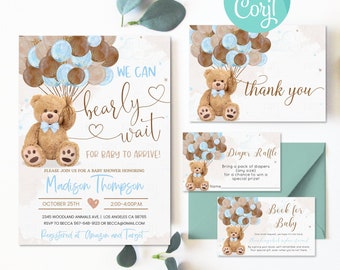 Teddy Bear Invite | Etsy