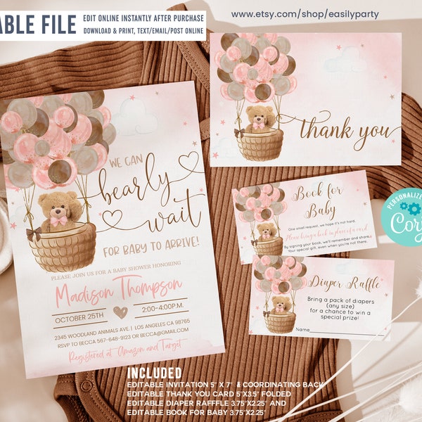 Teddy Bear Invite - Etsy