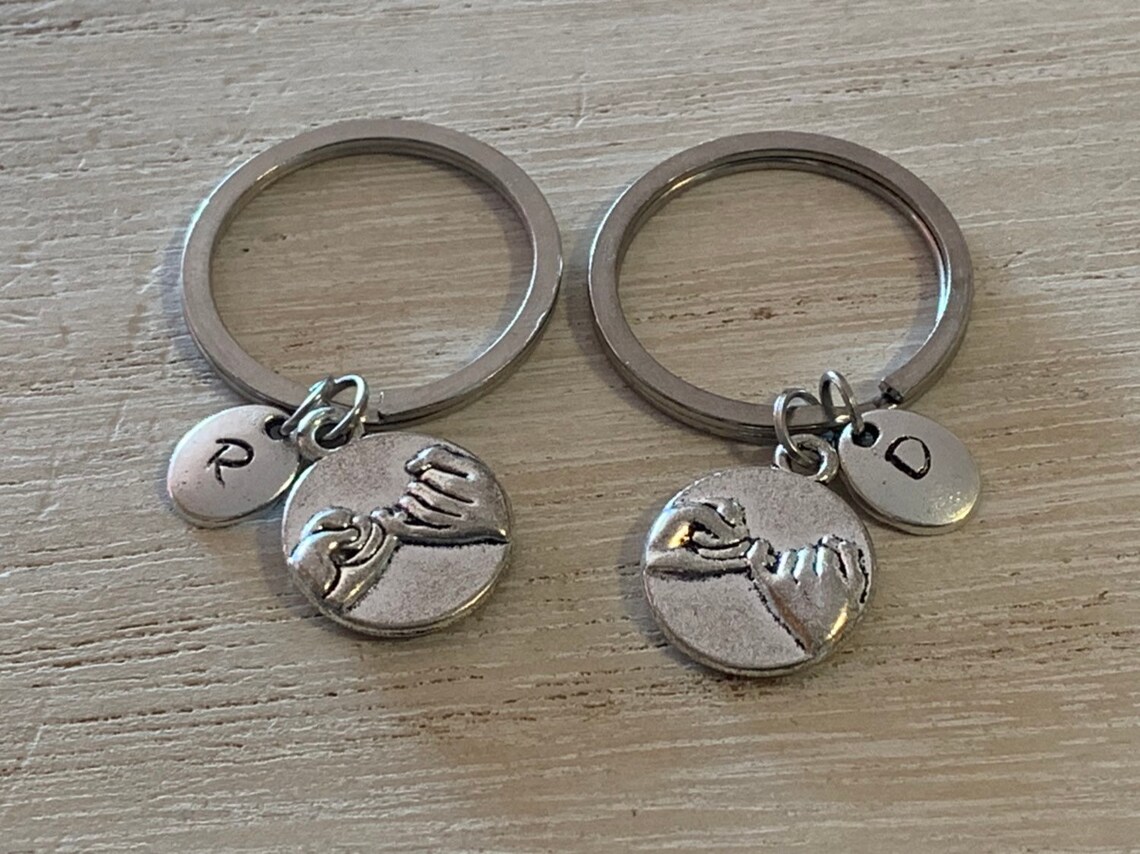 Pinky Swear Keychain Double Pinky Promise Key Chains Pinky - Etsy