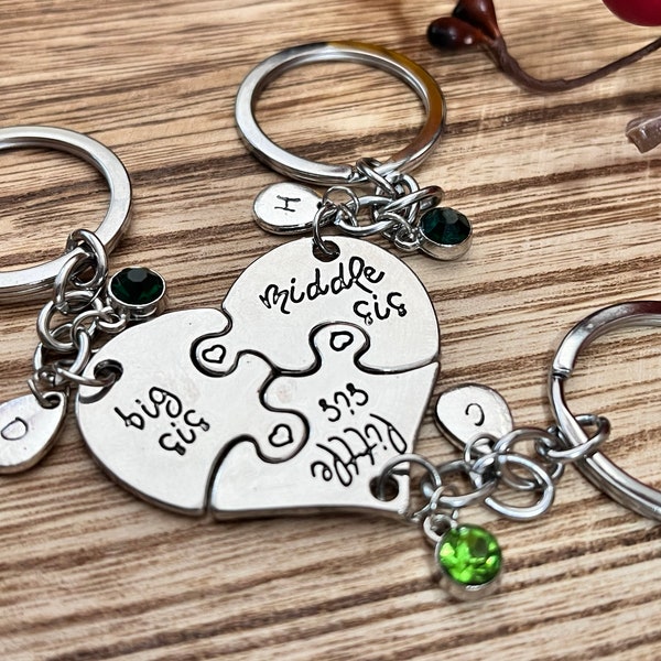 Sister Keychain - Etsy